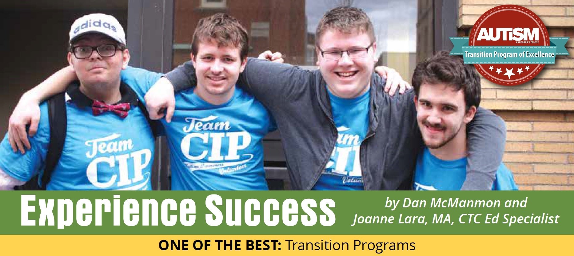 Autism Asperger's Digest Names CIP as "One of the Best Transition Programs"